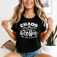 Chaos And Coffee Mylife Womens T-Shirt Hobbies Coffee Lovers, Vintage T ...
