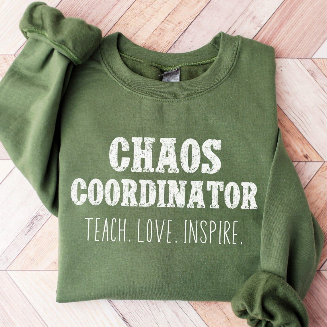 Chaos Coordinator Back to School Teacher Sweatshirt– Teacher Life Shirt ...