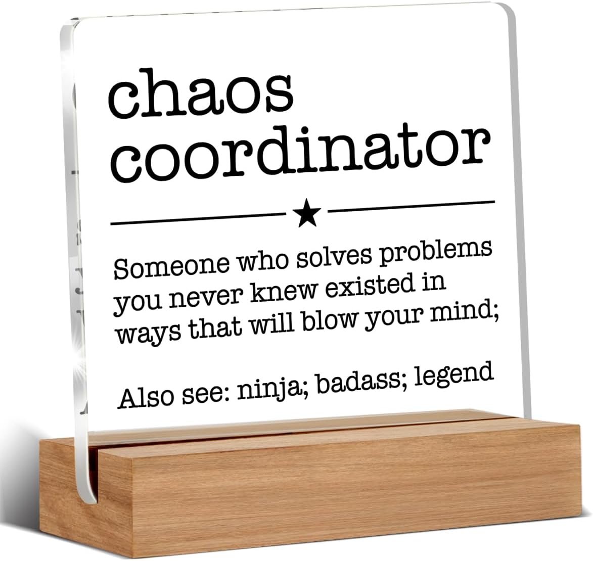 Chaos Coordinator Gift for Manager Leader Coworker Boss Mentor Thank ...