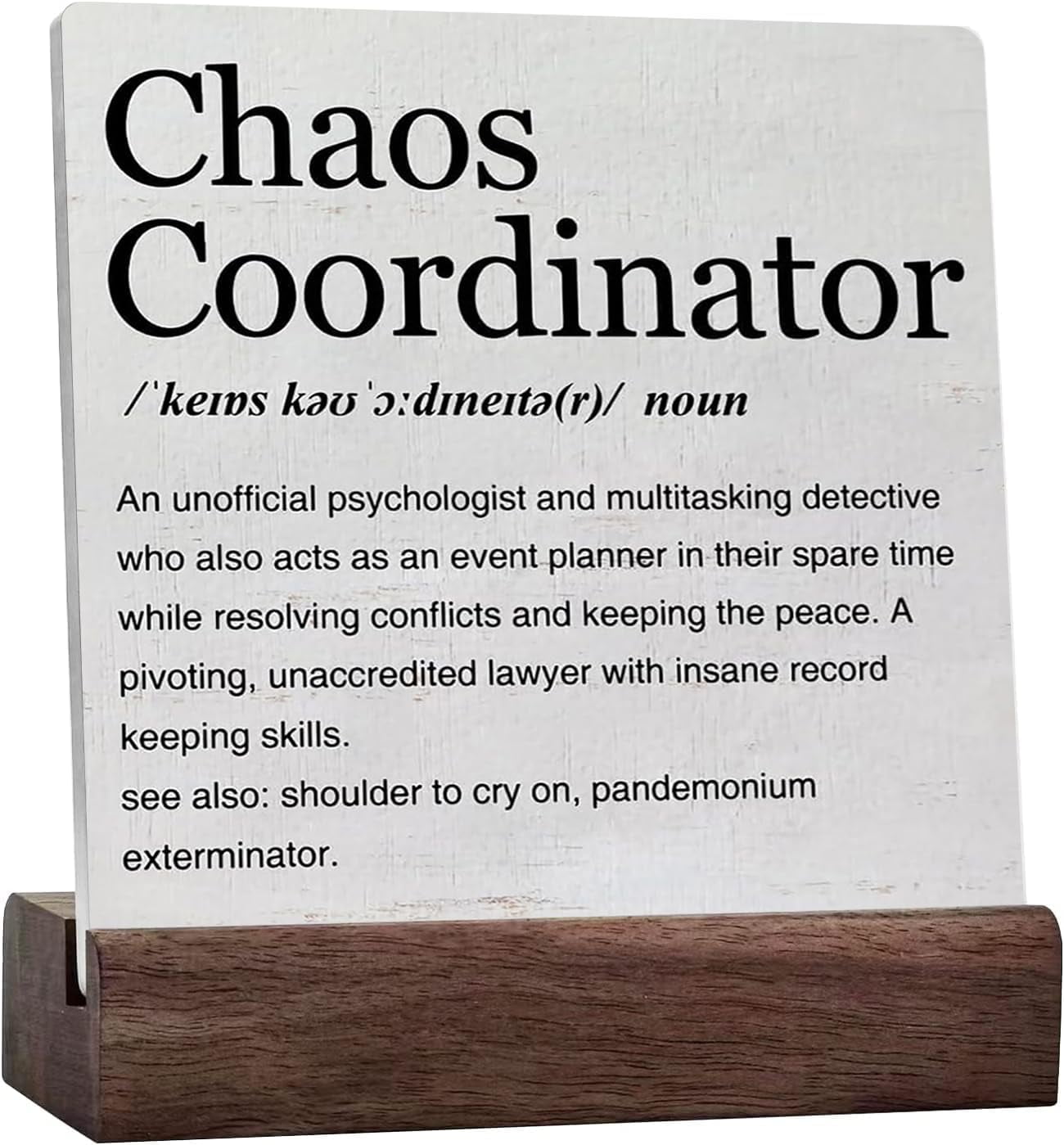 Chaos Coordinator Gifts Chaos Coordinator Definition Art Ceramic Table ...