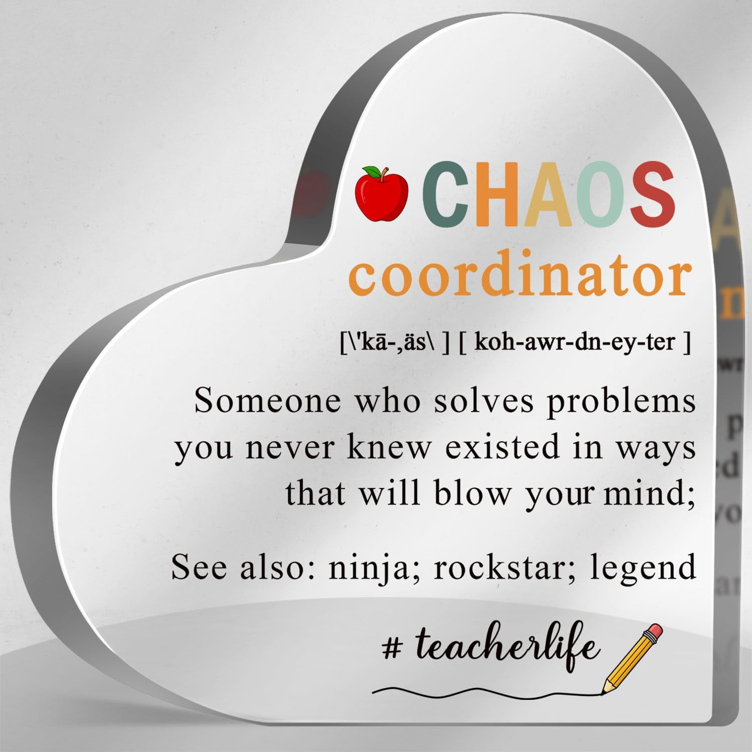 Chaos Coordinator Gifts, Teacher Appreciation Gifts for Women, Teacher ...