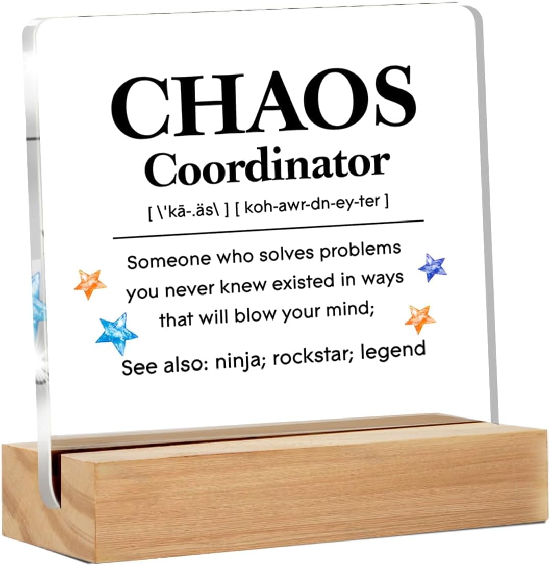 Chaos Coordinator Gifts For Women, Thank You Gifts For Coworker Manager ...