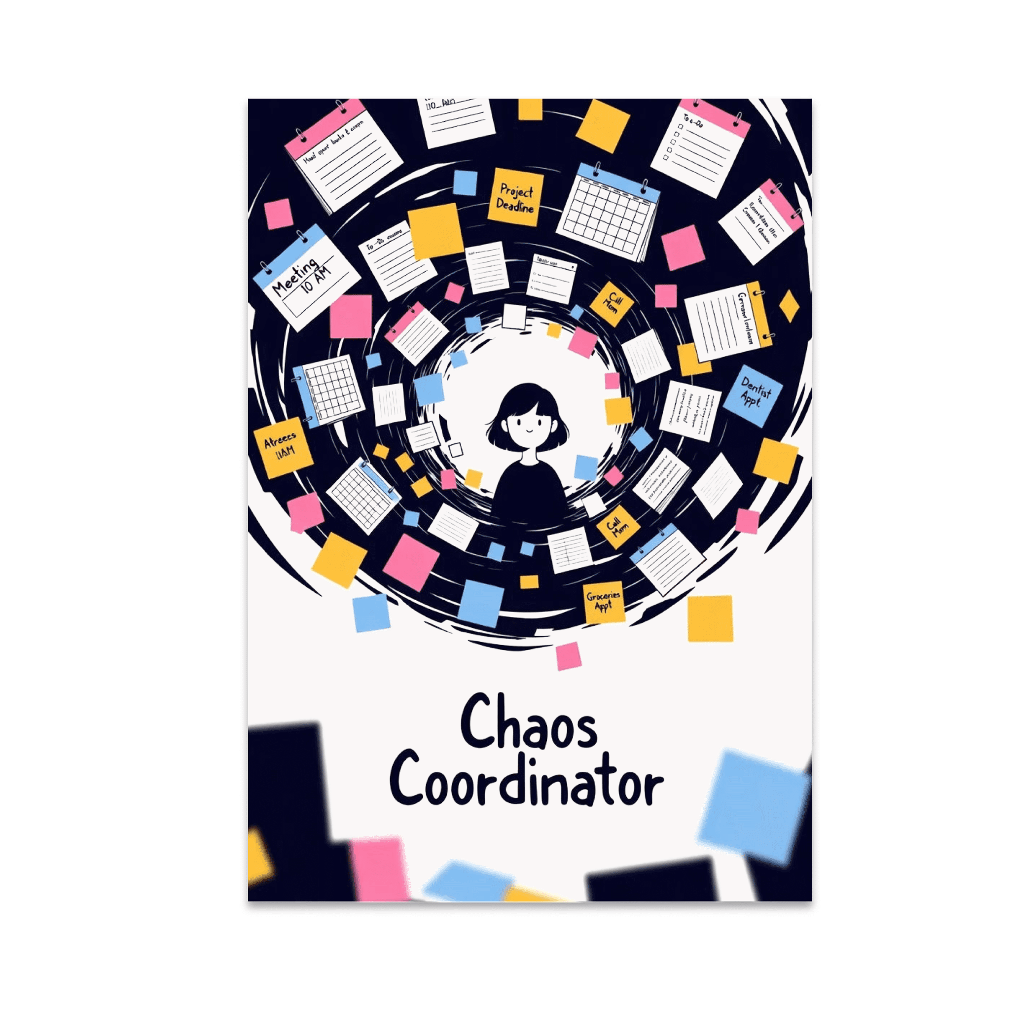 Chaos Coordinator Office Wall Art - Multitasker Home Decor - 13x19 ...