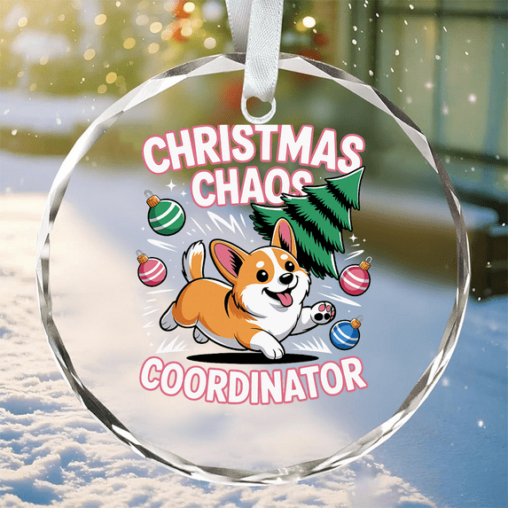 Chaos Coordinator Puppy Welsh Corgi Ornament Home Decoration, Crystal ...