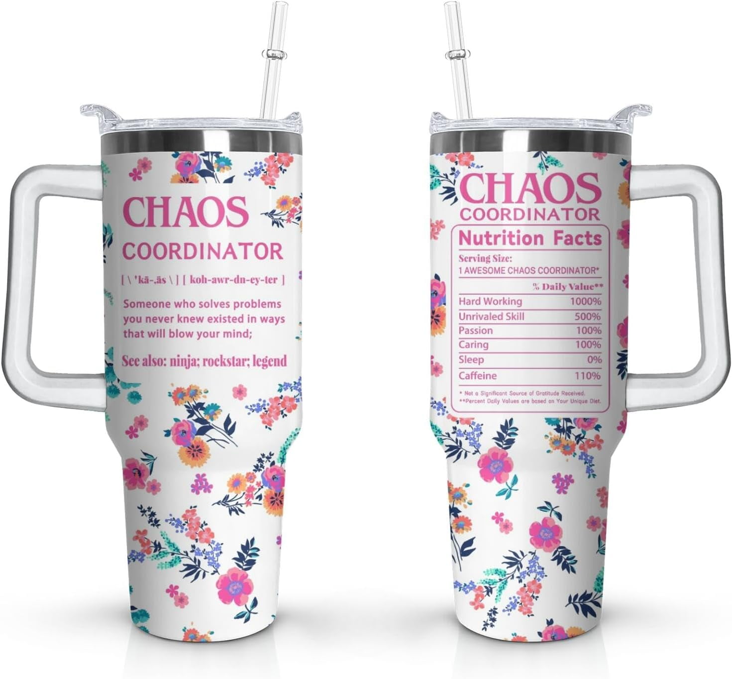 Chaos Coordinator Tumbler, Thank You Gifts for Women, Coworker, Manager ...