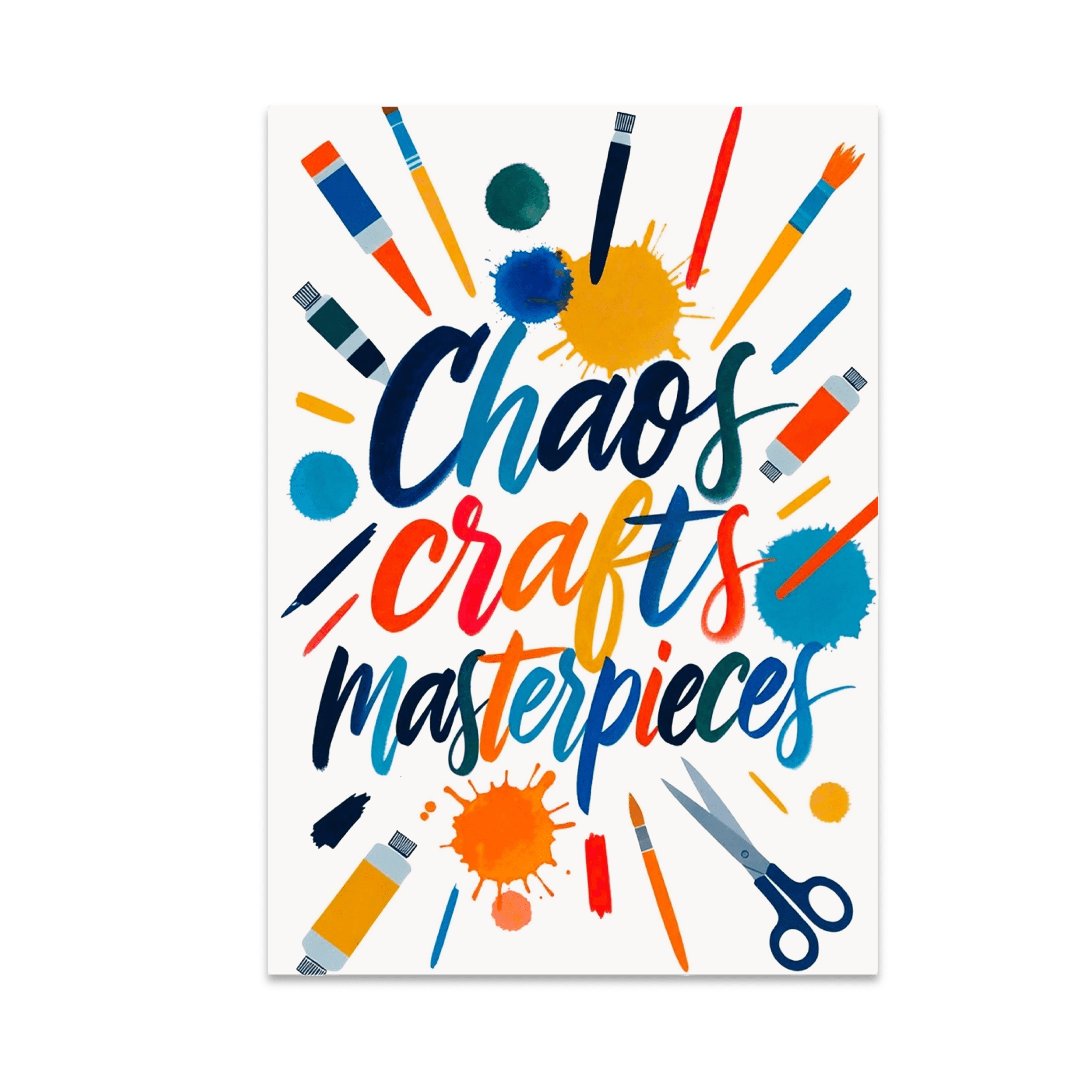 Chaos Crafts Masterpieces - Creative Hobbyist - 13x19 Poster Print ...