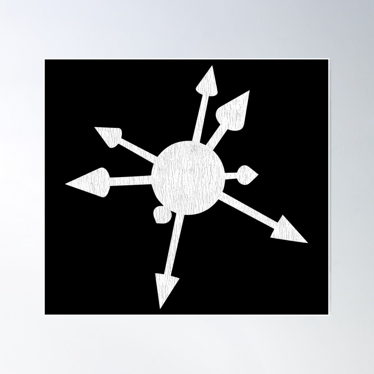 Chaos Magic Symbol Star Poster Wall Art, Modern Wall Decor For Living ...