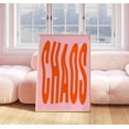 Chaos Print Trendy Retro Quote Wall Art Wavytypography Print Monochrome ...