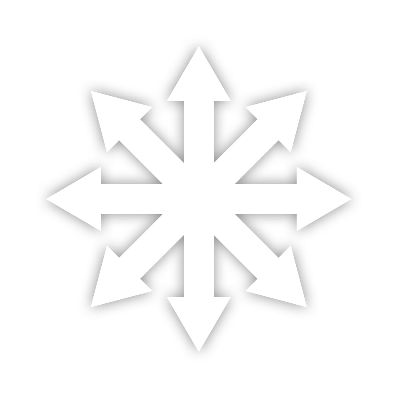 Chaos Symbol Sticker Decal Die Cut - Self Adhesive Vinyl - Weatherproof ...