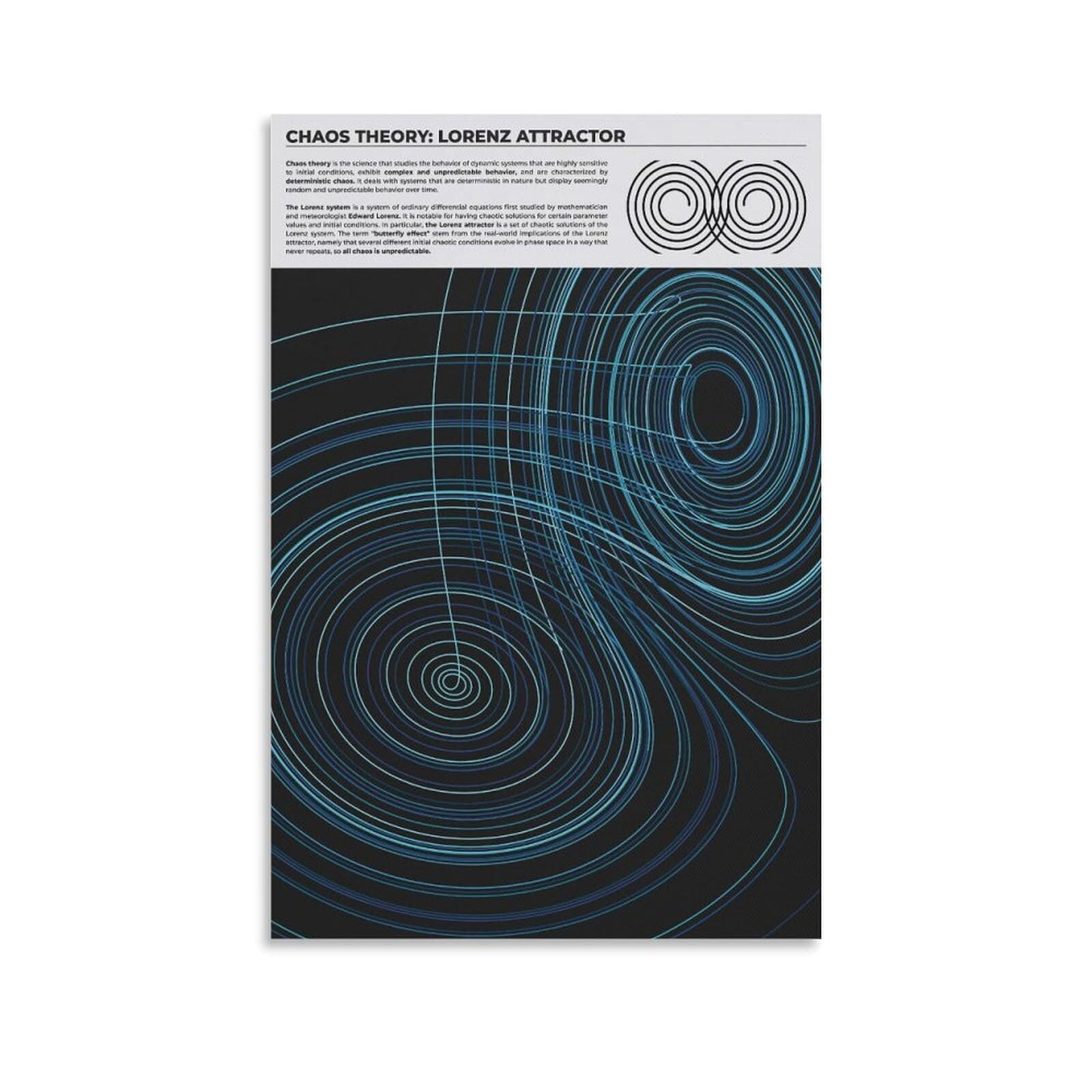 Chaos Theory, Lorenz Attractors, And Strange Attractors Poster Print ...