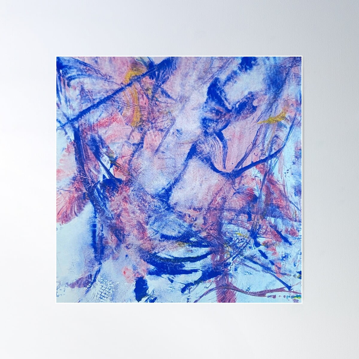 Chaos-Watercolor String Painting Poster Wall Art, Modern Wall Decor For ...