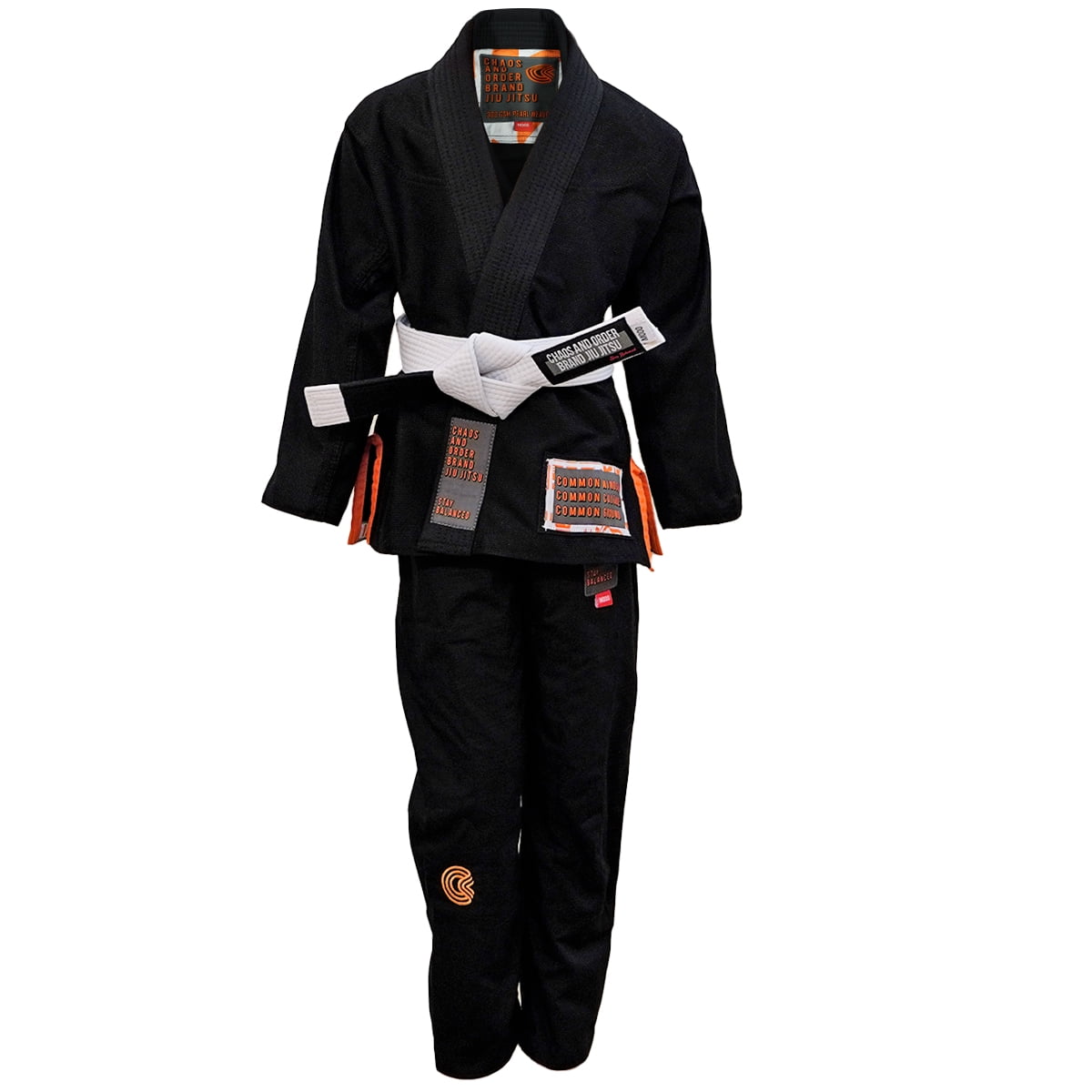Chaos and Order Kid's Base Label V2 BJJ Gi - M2 - Black - Walmart.com