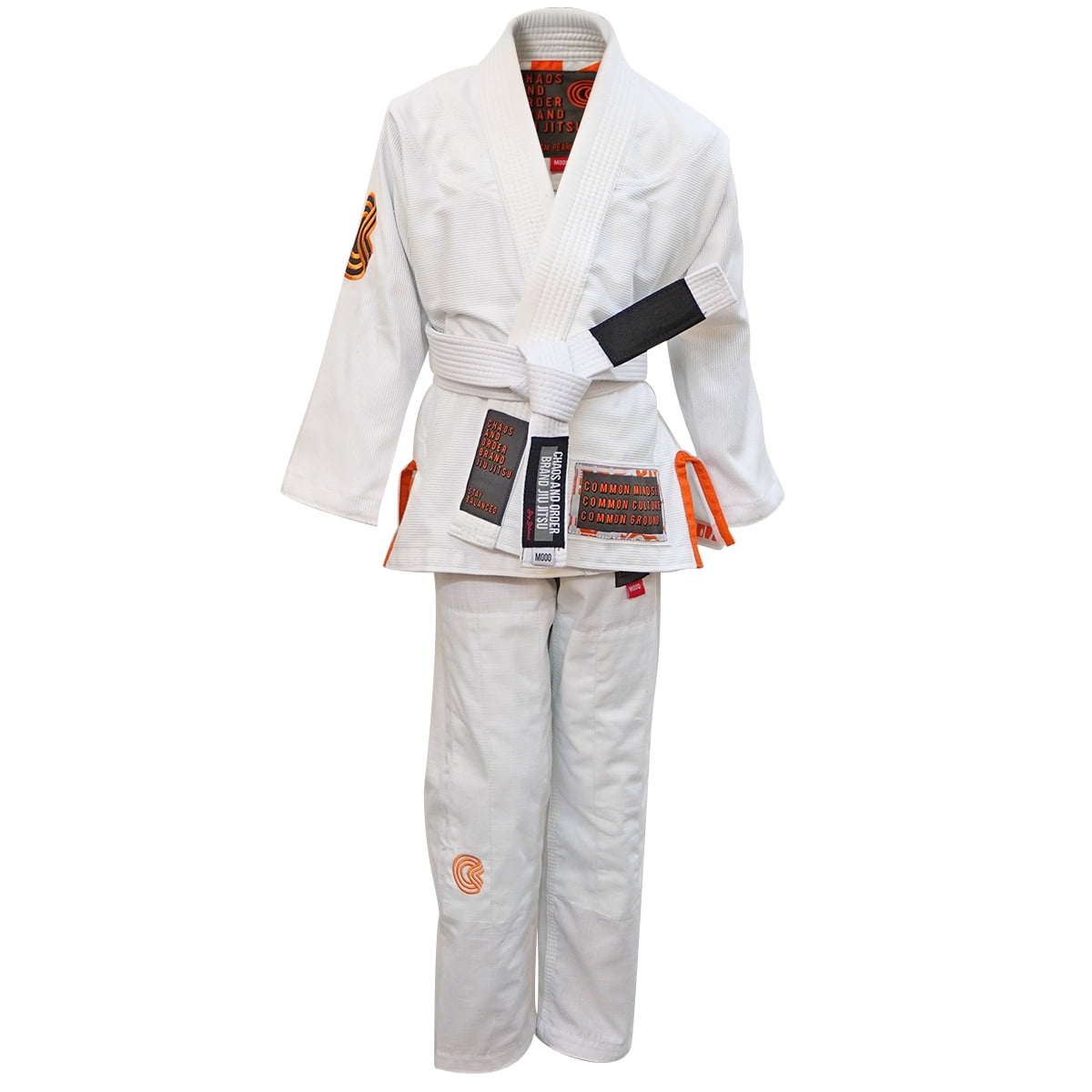 Chaos and Order Kid's Base Label V2 BJJ Gi - M3 - White - Walmart.com