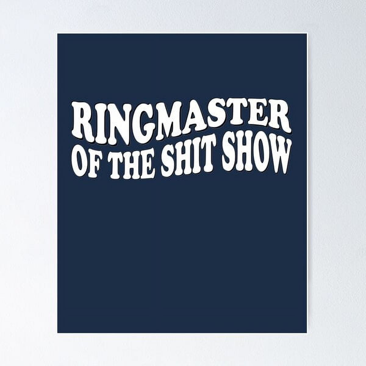 Chaotic Circus Boss Humor Art Poster Wall Art, Modern Wall Decor For ...