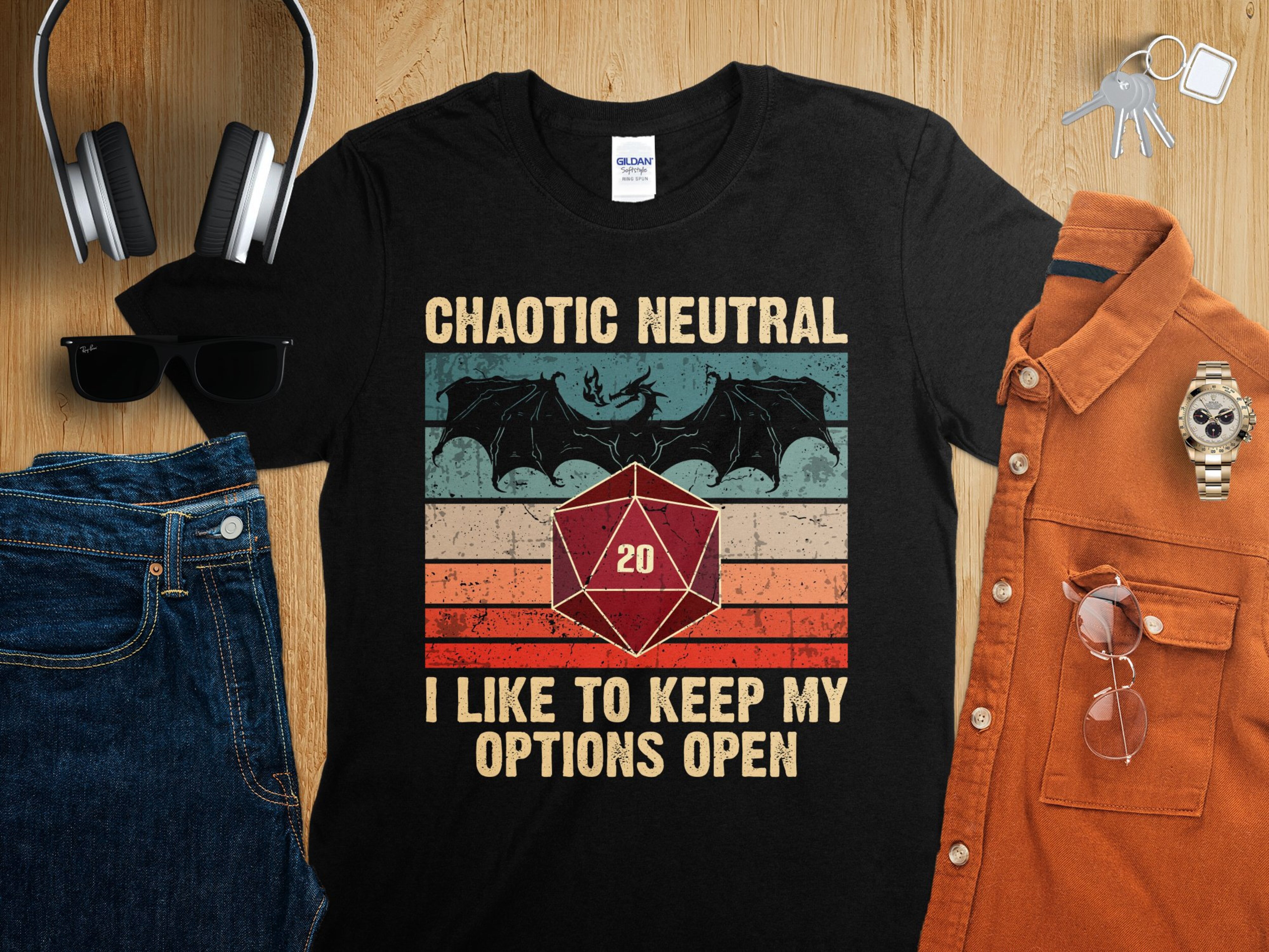 Chaotic Neutral Funny Alignment Keep Options Open Dungeons Tabletop RPG ...