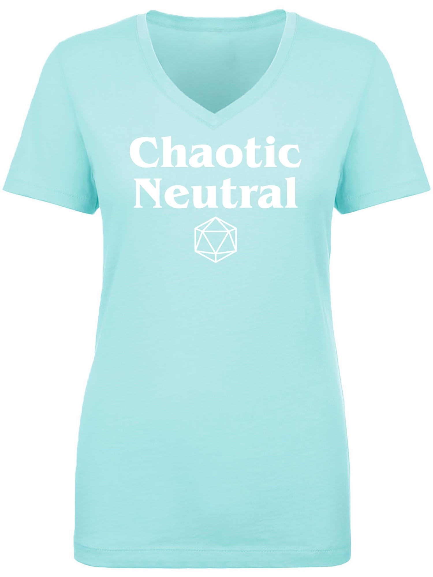 Chaotic Neutral Womens V-Neck T-Shirt - Walmart.com