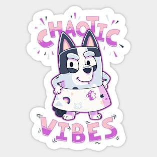 Chaotic Vibes Muffin Heeler // Bingo Bandit Chilli Stripe Sticker Phone ...