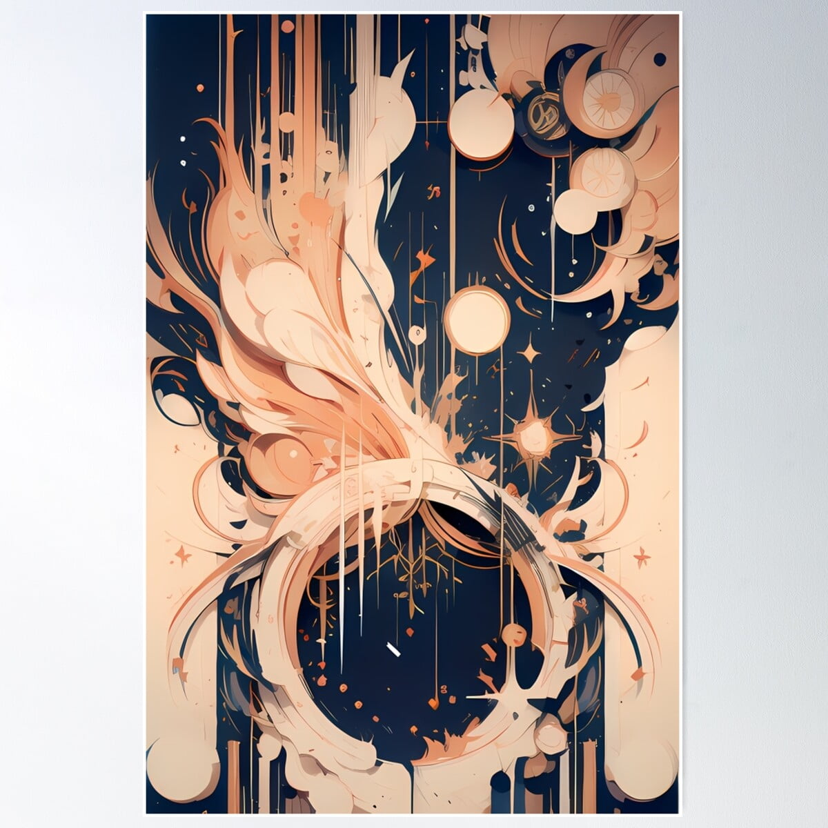 Chaotic World #14 Poster Wall Art, Modern Wall Decor For Living Room ...