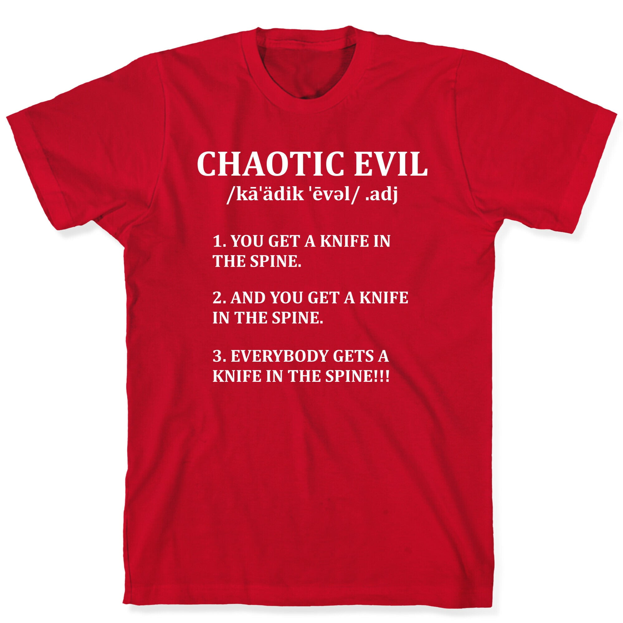 Chaotic evil Definition Tee Shirt Sweatshirt Hoodie - Walmart.com