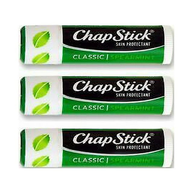 ChapStick Spearmint Lip Balm Skin Protectant | Classic Pack of 3 ...