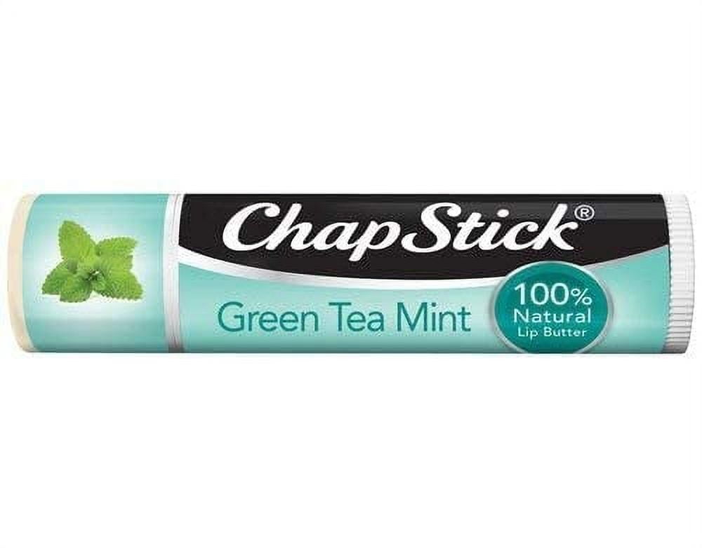 ChapStick 100% Natural Lip Butter, Green Tea Mint, 0.15 oz (Pack of 6 ...