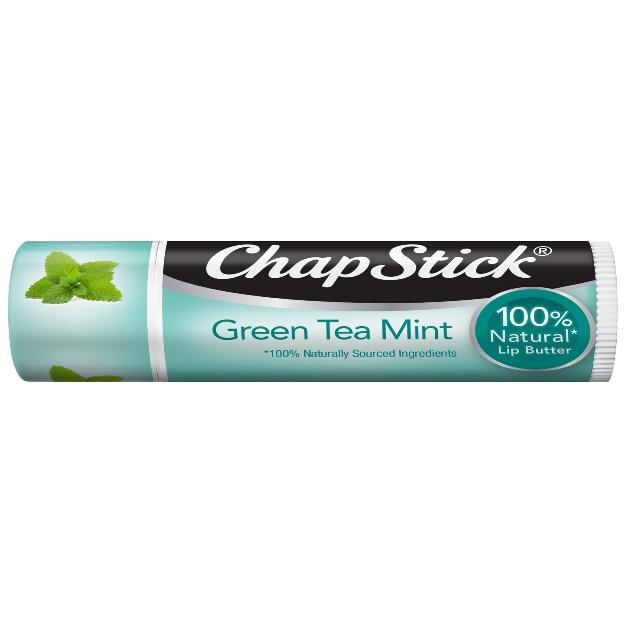 ChapStick 100 Percent Natural Lip Butter, Green Tea Mint Flavored, 0.15 ...