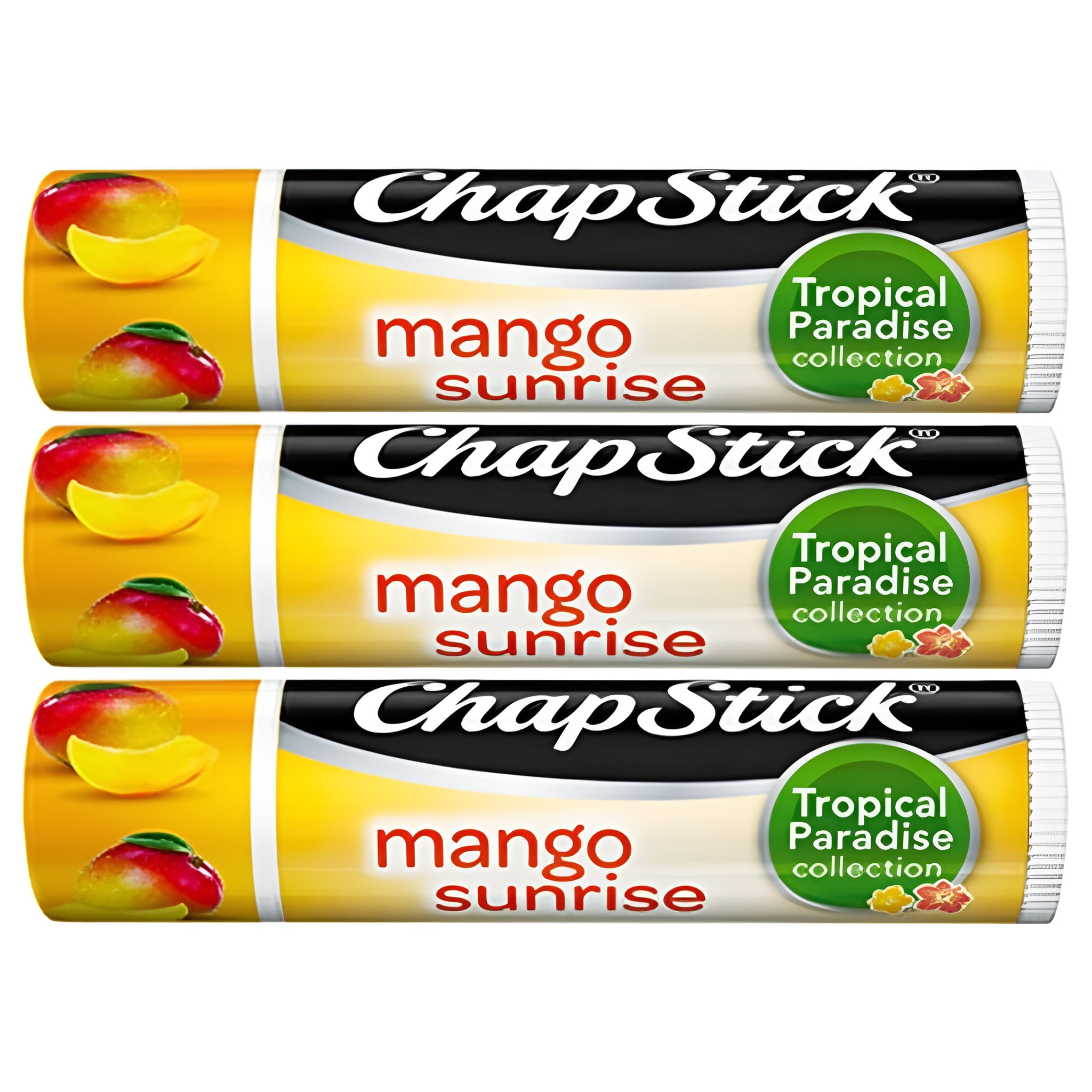 ChapStick Bulk Lip Balm, Mango Sunrise, 3-Pack – Sweet, Fruity ...