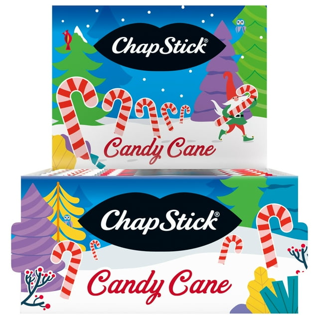 ChapStick Limited Edition Candy Cane Peppermint Flavored Lip Balm Tube ...