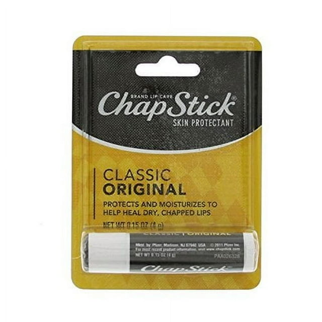 ChapStick Classic Original Lip Balm Tubes - 0.15 Oz (12 Blister Packs ...