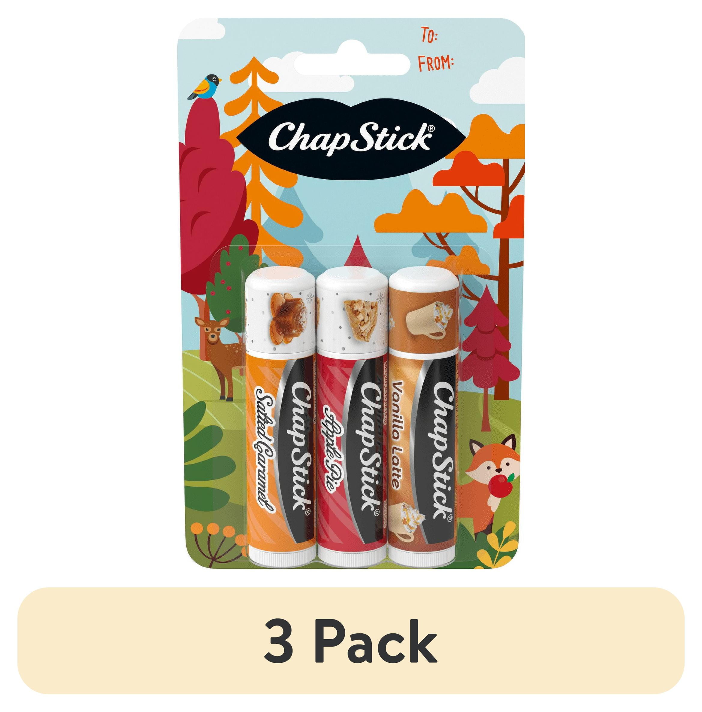 (3 pack) ChapStick Fall Faves Lip Balm Gift Set - 0.15 oz (Pack of 3 ...