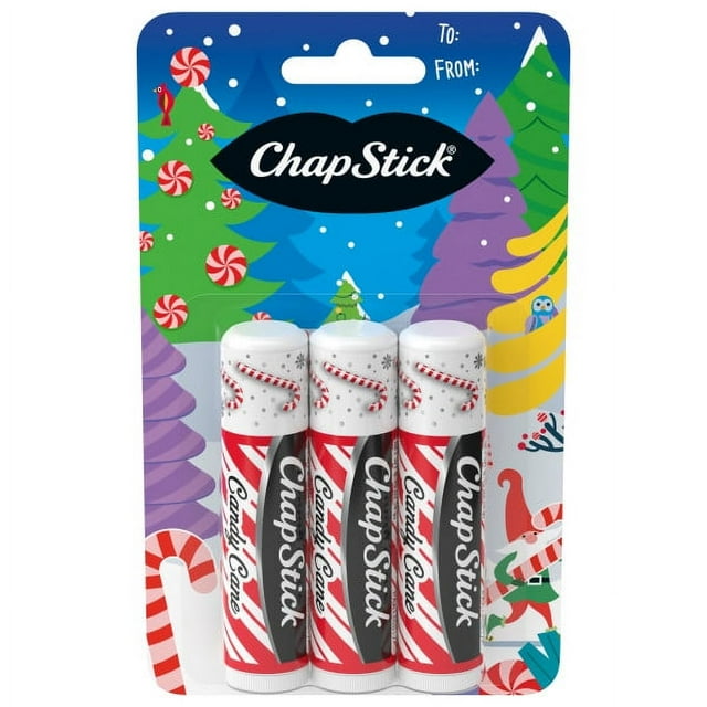 ChapStick Holiday Lip Balm, Christmas Candy Cane Flavor, Multipack ...