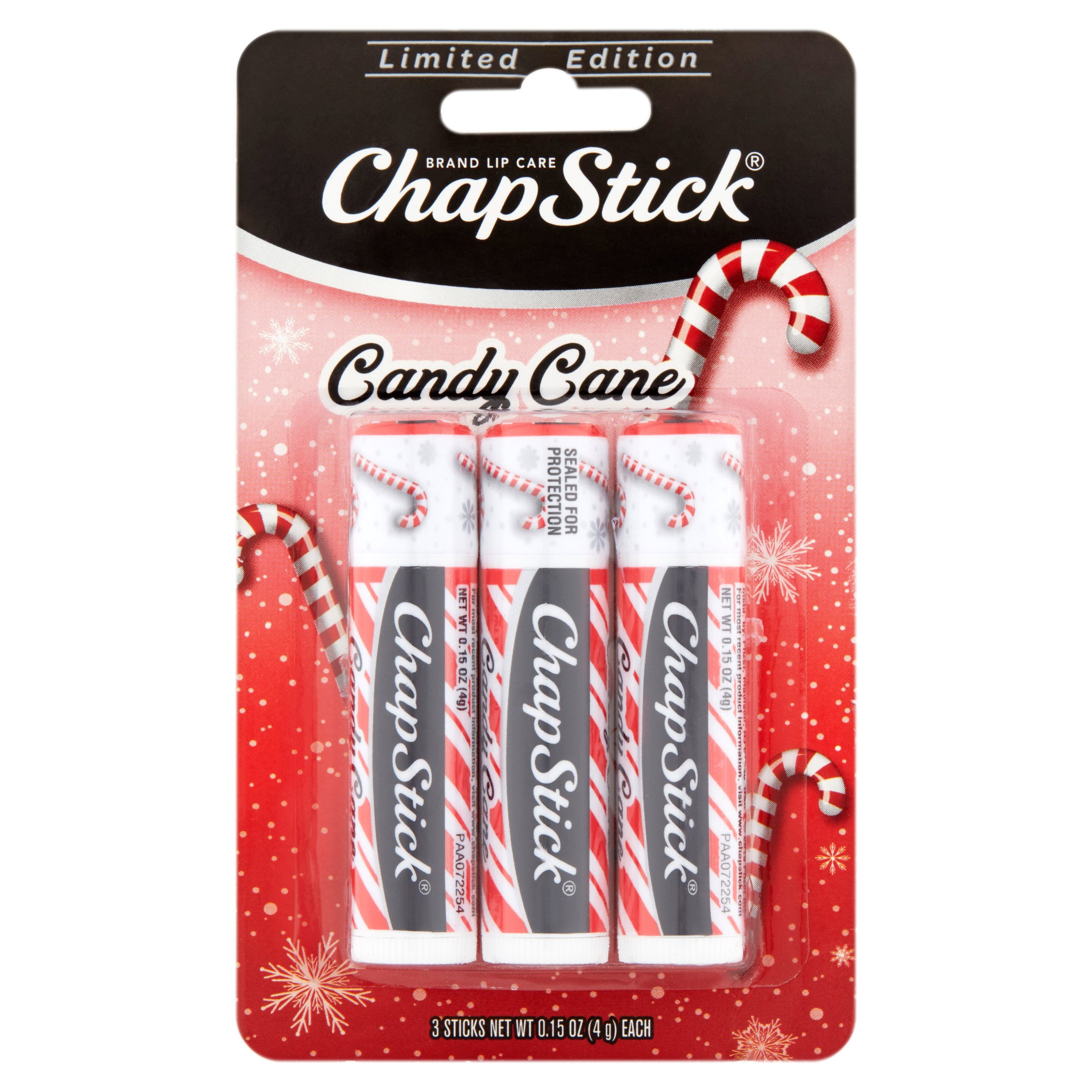 ChapStick Hydrating Lip Balm, Limited Edition Christmas Set, Candy Cane ...