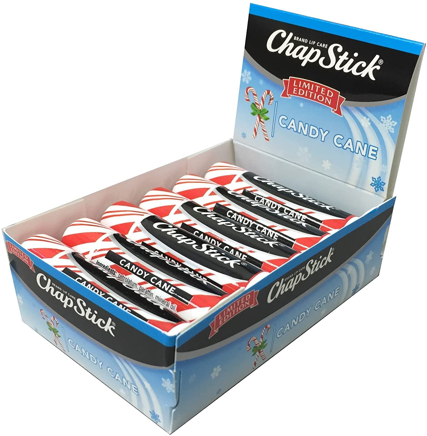 ChapStick Limited Edition Candy Cane Lip Balm, 12-Stick Refill Pack ...