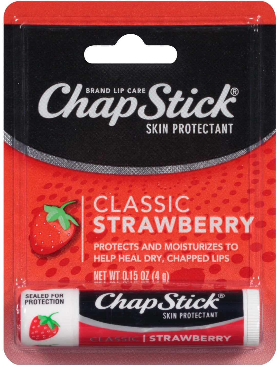 ChapStick Lip Balm Strawberry 0.15 oz - Walmart.com