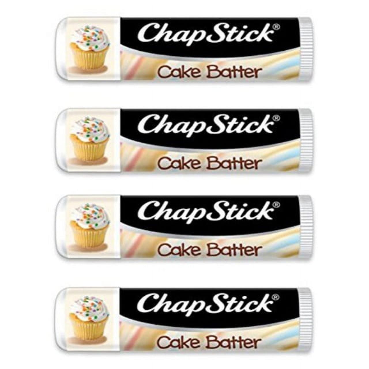 ChapStick Skin Protectant Lip Balm, Cake Batter, 0.15oz (4 Pack ...