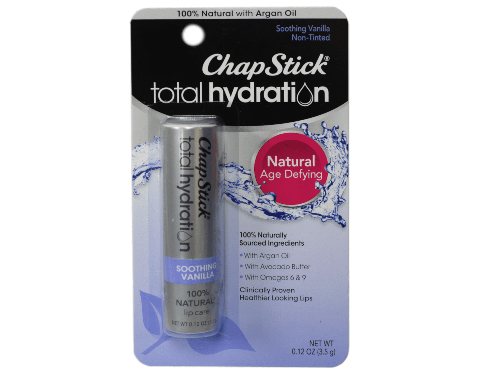 ChapStick Total Hydration Natural Age Defying Lip Care Soothing Vanilla ...