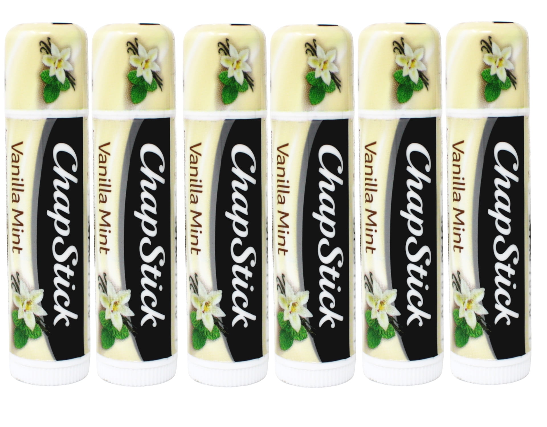 ChapStick Vanilla Mint Skin Protectant Lip Balm Tube, 0.15 Ounce - 6 ...