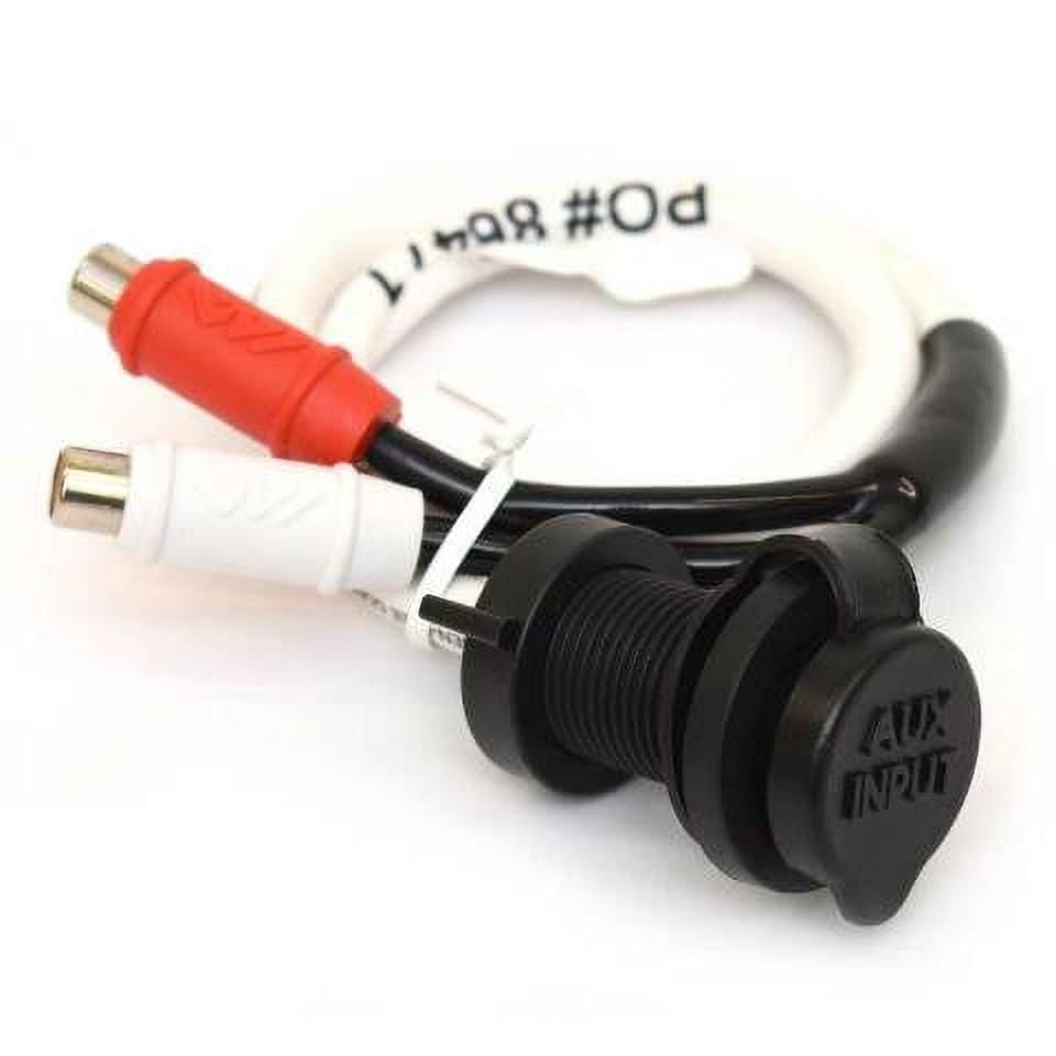 Chaparral Boat Aux Input Cable 44.00077 | 21 Inch White - Walmart.com