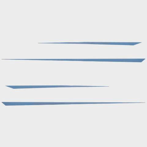 Chaparral Boat Deck Decals 14.02802 | Light Blue Stickers (4 pc ...