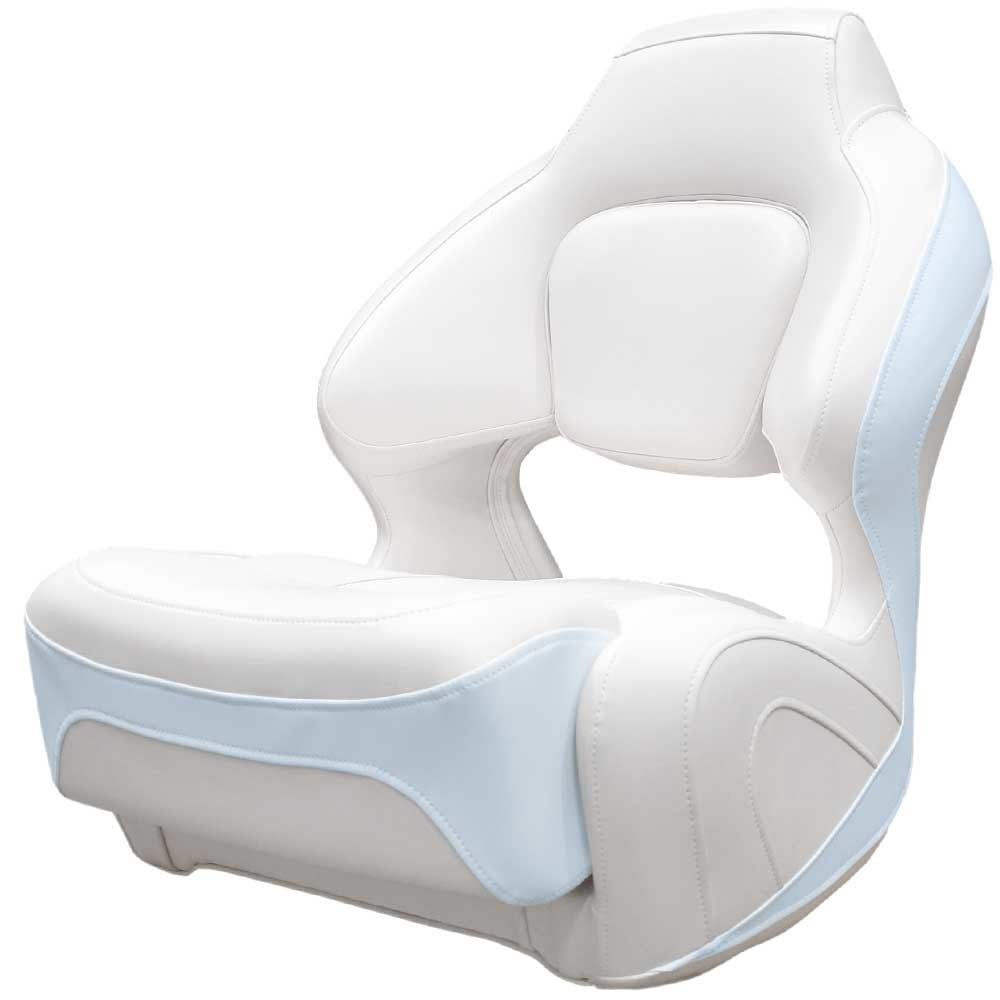 Chaparral Boat Helm Seat 31.00739 | 224 SSI Bolster White Ice Blue ...
