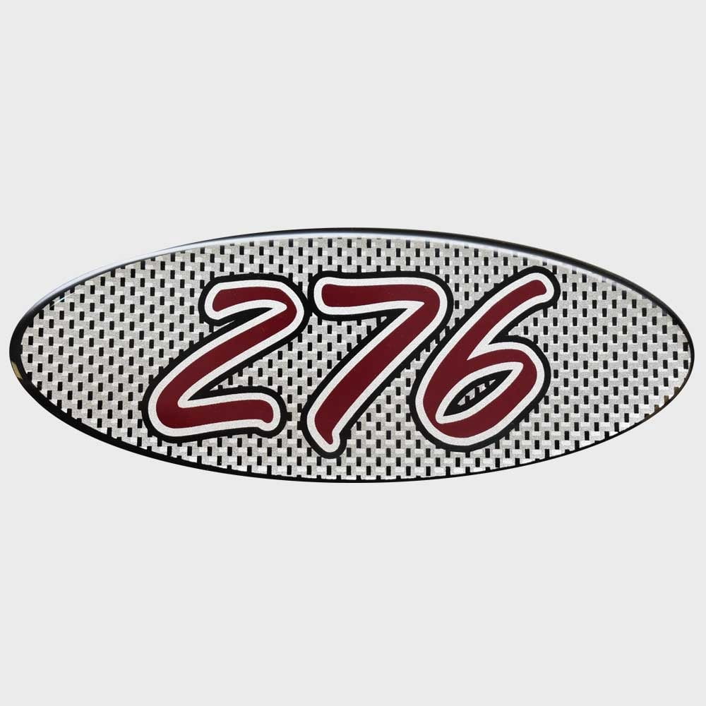 Chaparral Boat Raised Emblem Decal 14-00094 | 276 SSX Silver Red Black ...