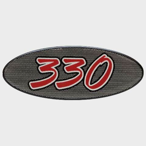 Chaparral Boat Raised Emblem Decal 14-00214 | 330 Sticker Silver Red ...