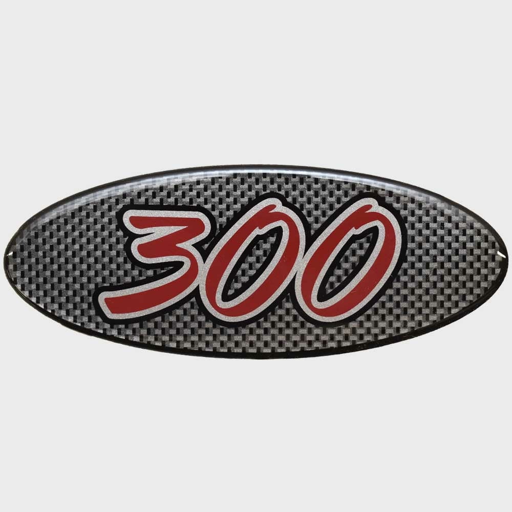 Chaparral Boat Raised Emblem Decal U15547-01 | 300 Sticker Silver Red ...