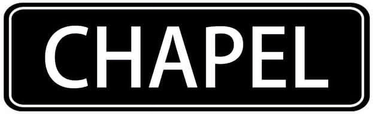 Chapel Acrylic Sign For Office Door Wall Home And Business Easy To ...