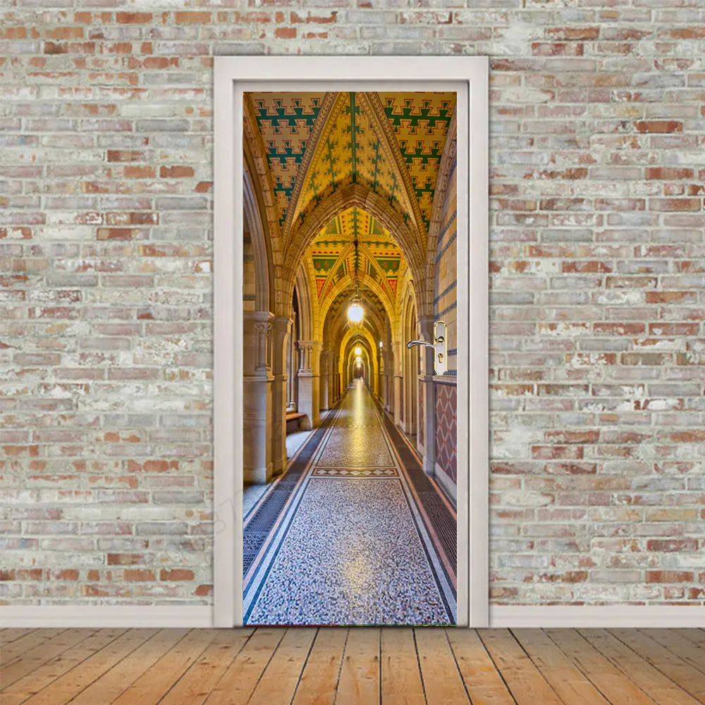 Chapel Arch Design Door Stickers Islamic Muslim Festival Ramadan ...