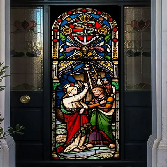 Chapel Arch Design Door Stickers Islamic Muslim Festival Ramadan ration ...