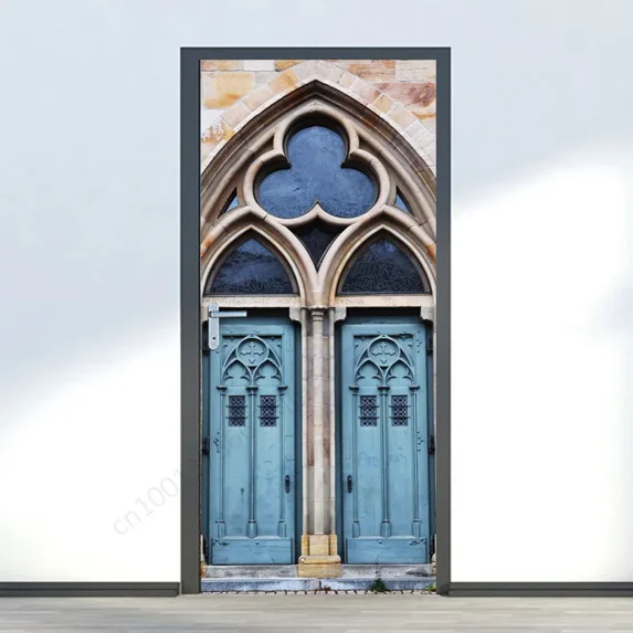 Chapel Arch Design Door Stickers Islamic Muslim Festival Ramadan ration ...