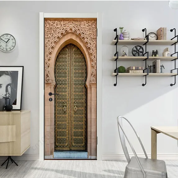 Chapel Arch Design Door Stickers Islamic Muslim Festival Ramadan ration ...