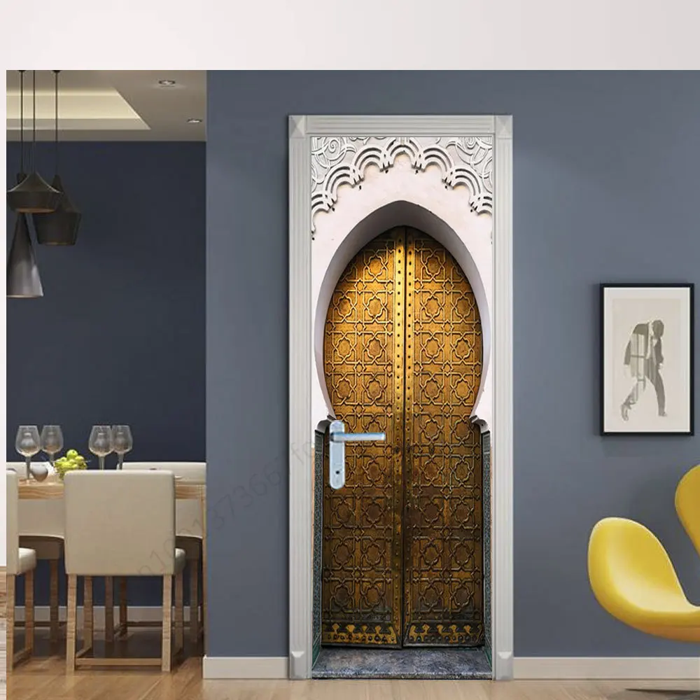 Chapel Arch Design Door Stickers Islamic Muslim Festival Ramadan ration ...