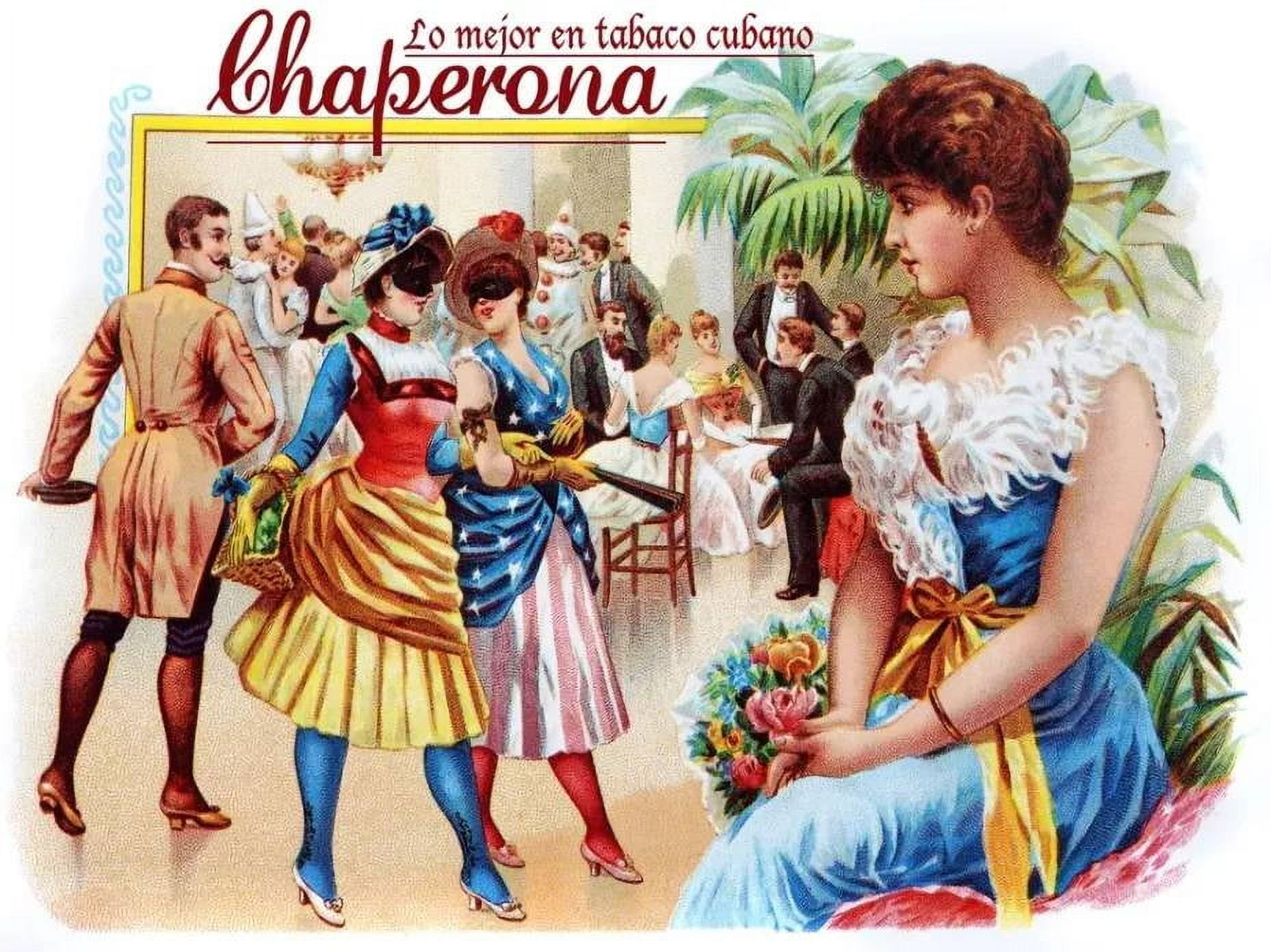 Chaperone Cigar Label Decor Poster. Fine Graphic Art. Wall Interior ...